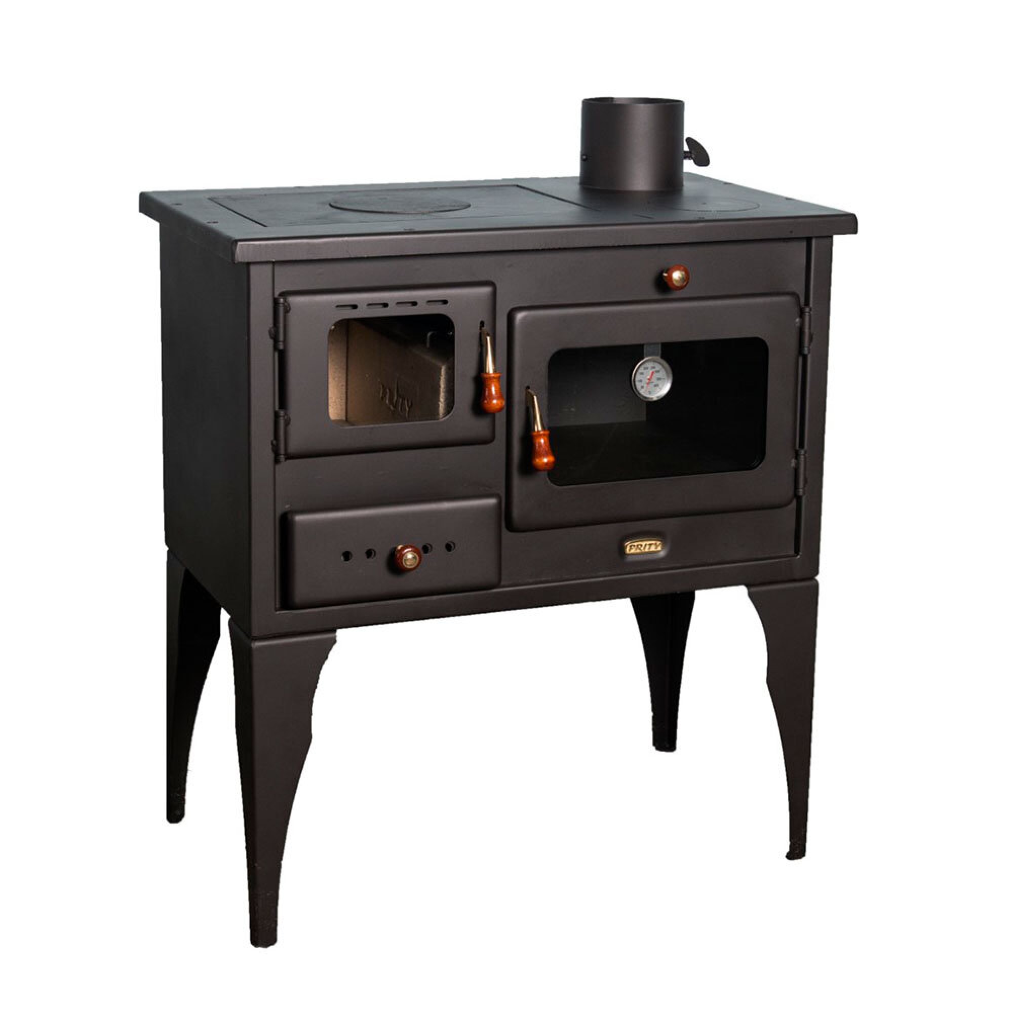 Soba De Gatit Pe Lemne Prity, Model 1P34L, Putere 10.1kw, Dotata Cu Picioare Demontabile, Cu ...