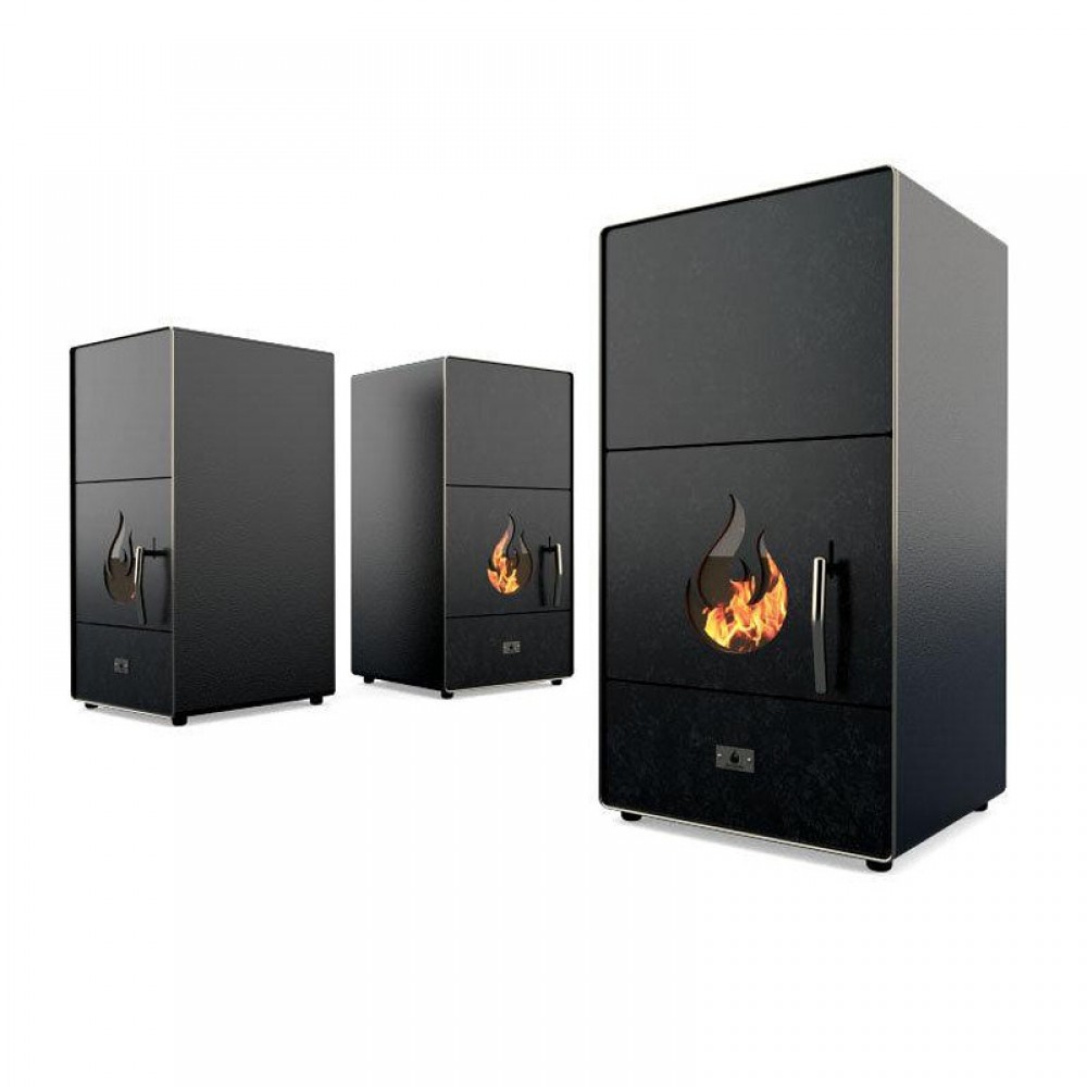 Termosemineu Peleti Eco Spar Nova Negru, 25kW - Balkanenergy.ro