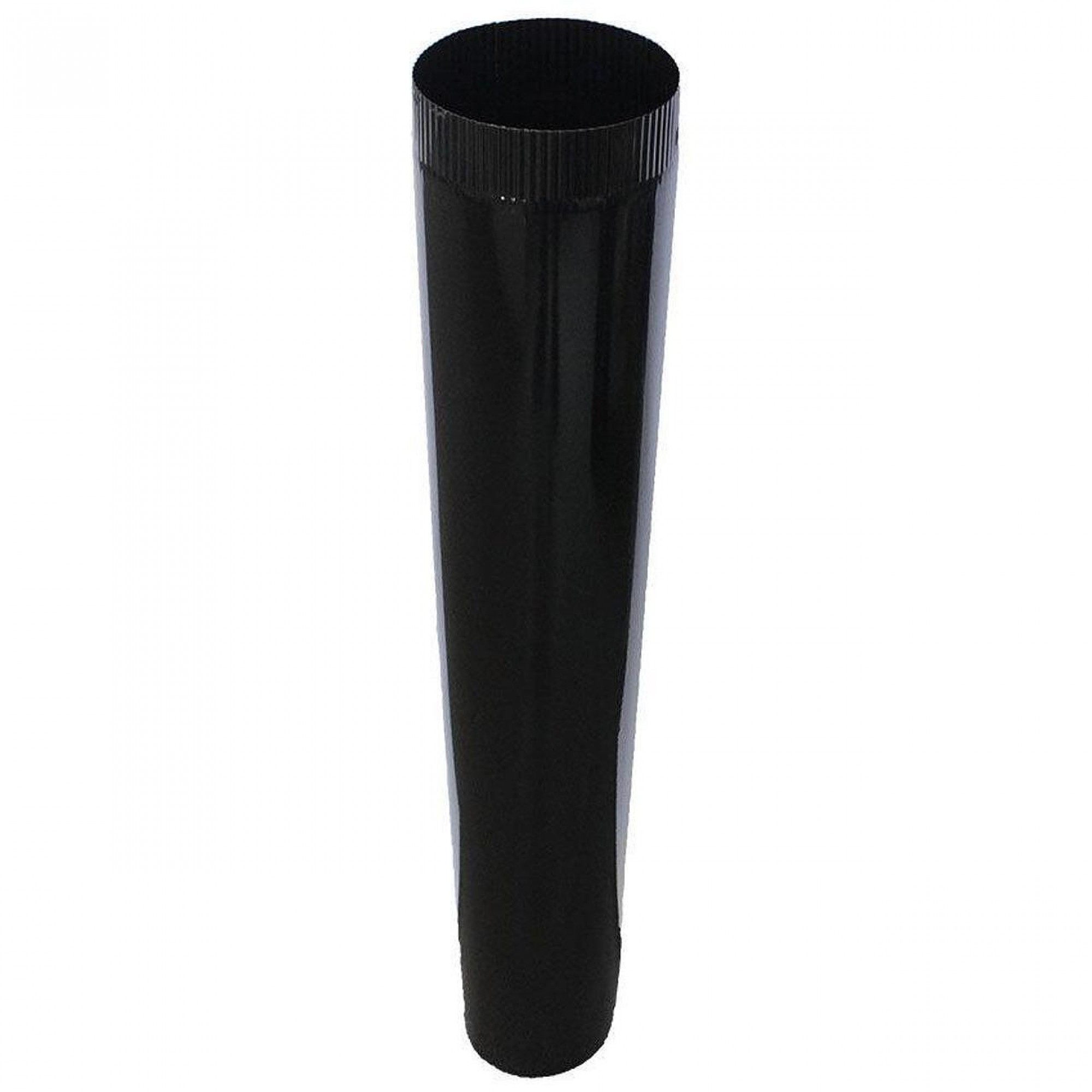 Cos de fum emailat negru, Drept, Ф150, Lungime 90 cm | Balkanenergy.ro